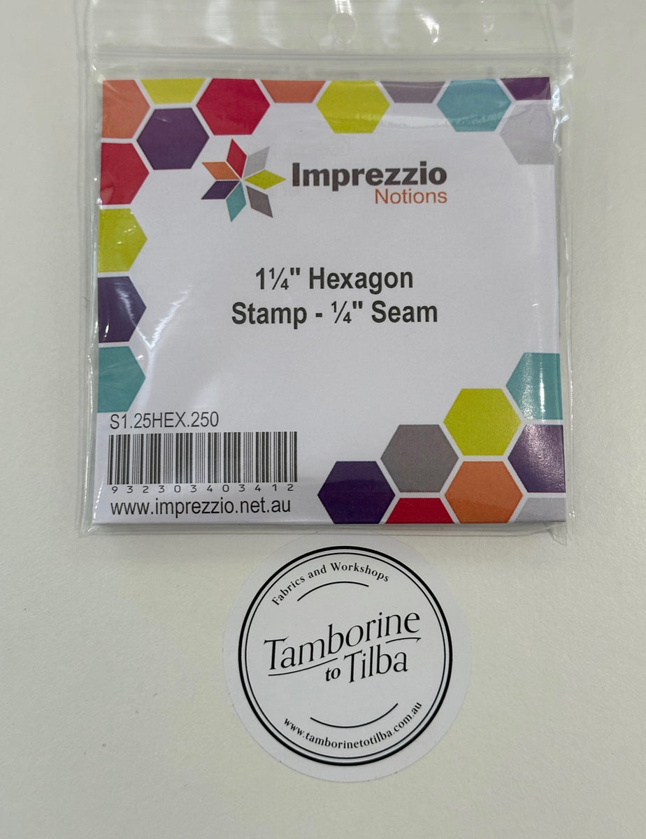 Haberdashery - 1 1/4” Hexagon Stamp with 1/4” Seam Allowance ...