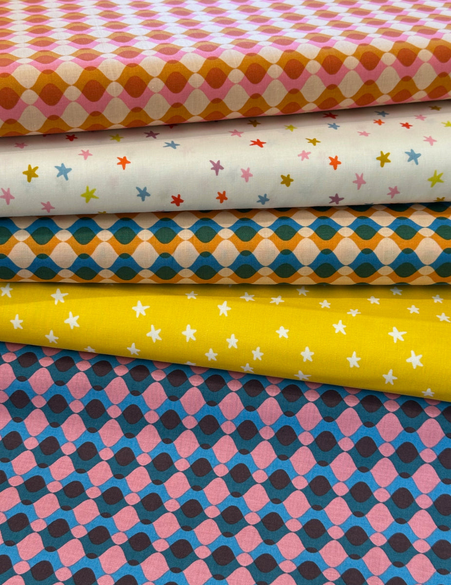 Fabric - Packs, Kits & Panels - (K329) Ruby Star 25cm Pack – Tamborine ...