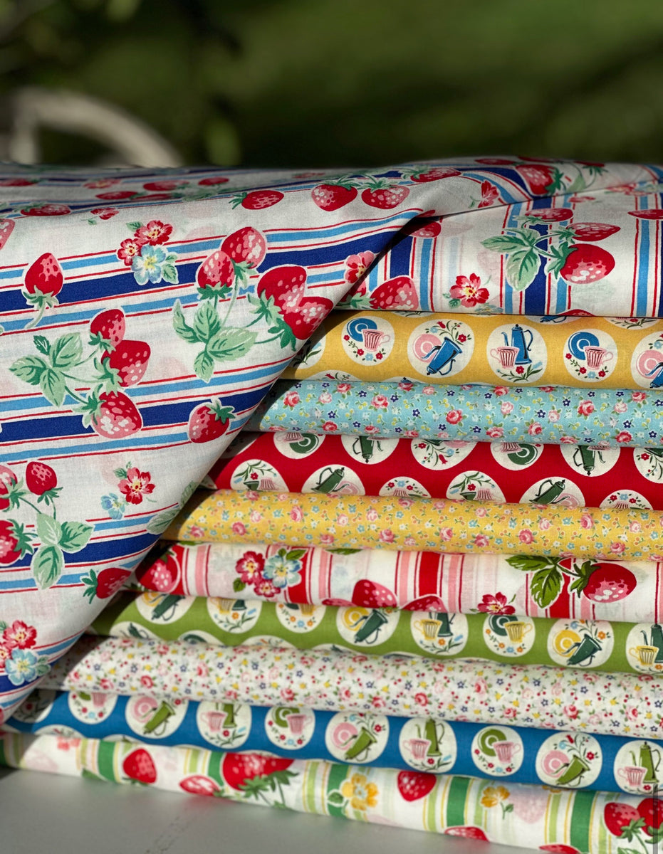 Fabric - Conversation - (1616) Kitchen Fun on Yellow – Tamborine to Tilba