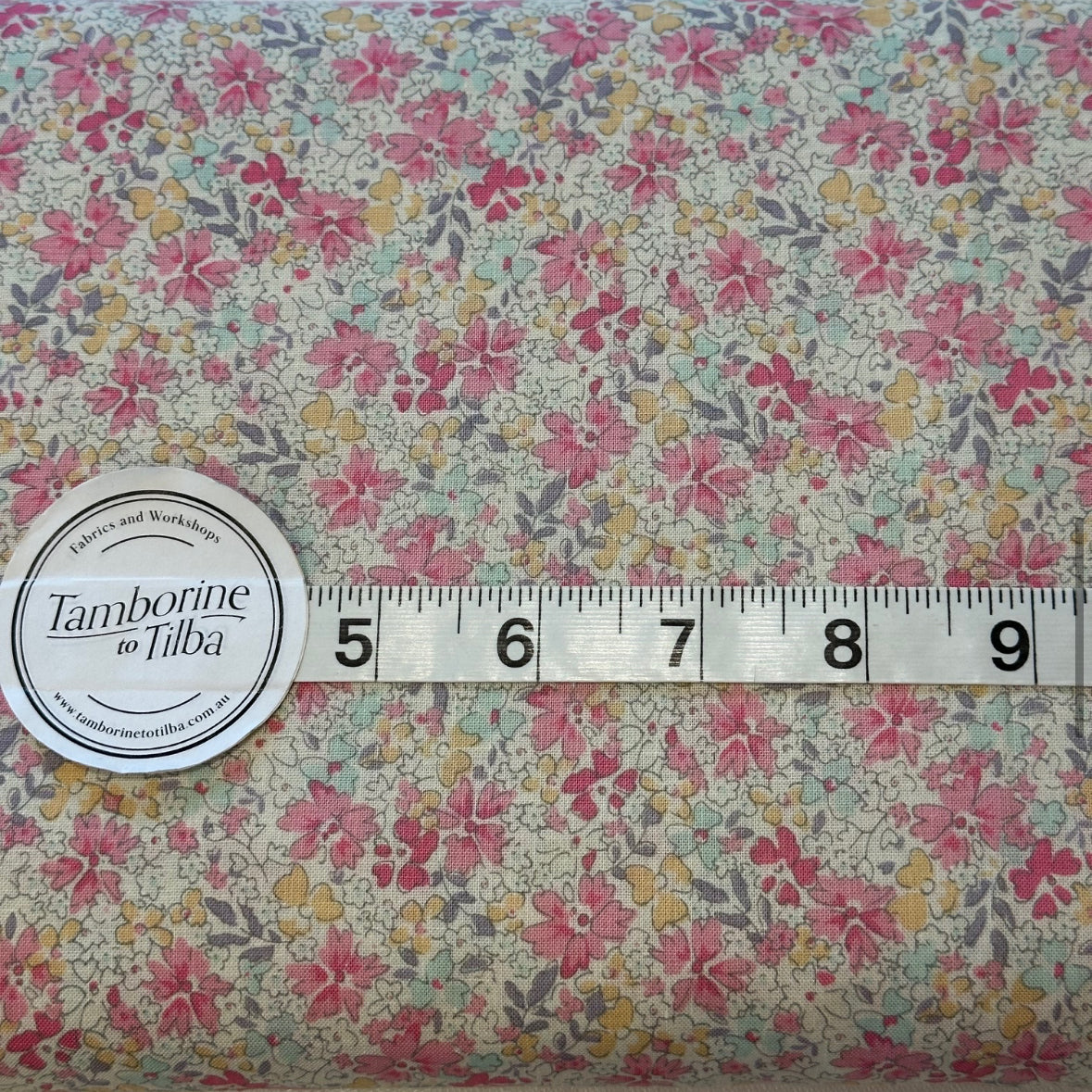 Fabric - Floral - (2742) Pretty Pink Floral – Tamborine to Tilba