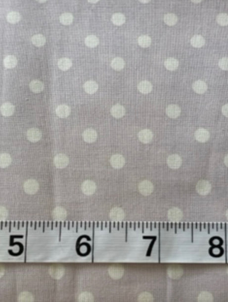 Fabric - Yuwa - (39) Cream on Soft Mauve Spot – Tamborine to Tilba