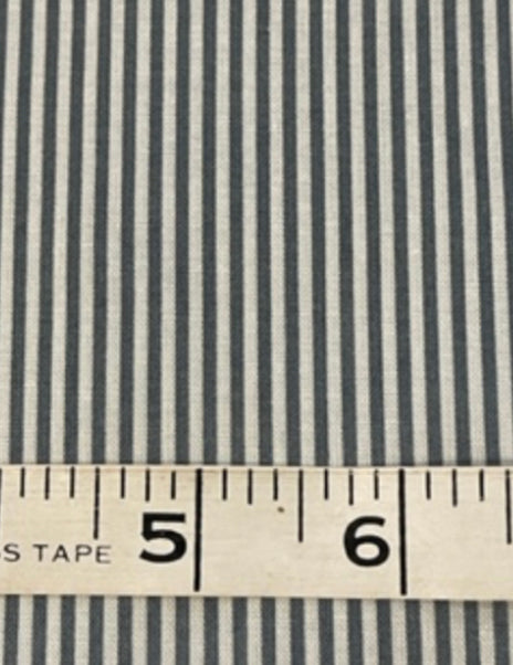 Fabric - Yuwa - Dark Grey Fine Stripe – Tamborine to Tilba